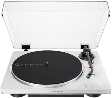 Amazon.com: Audio-Technica AT-LP70X Automatic Turntable (White/Silver ...