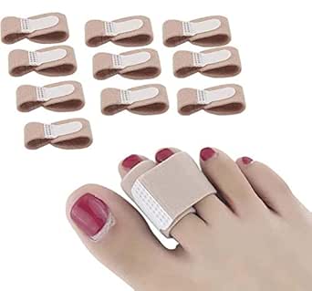 Toe Wraps Fabric Toe Splint Toe Cushioned Bandages Finger Protectors ...