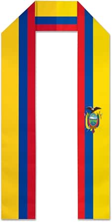 Amazon.com: Graduation Stole Colombia Colombians Ecuador Flag ...