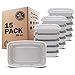 Amazon.com: Freshware Meal Prep Containers [15 Pack] 1 Compartment Food ...