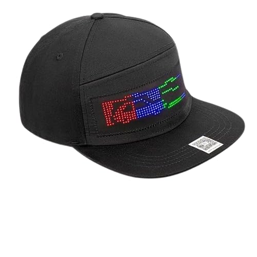 swabs® Animated Bluetooth Led Sign Hat Caps Hip hop Street Dance Party ...