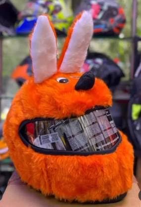 Funny Ridding Rabbit Design Bunny Helmet Cover for Full Helmet : Amazon ...