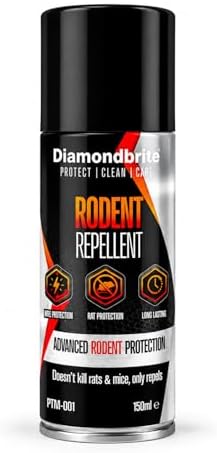 Diamondbrite Rat Repellent Spray for Car Engine, Wire & Interior, 3 ...