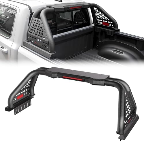 Amazon.com: KEHOSX Truck Roll Bar with Brake Light, Adjustable Chase ...