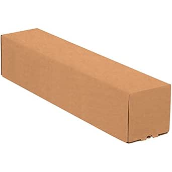 Amazon.com: BOX USA BM3325K Square Mailing Tubes, 3" Width, 3" Height ...