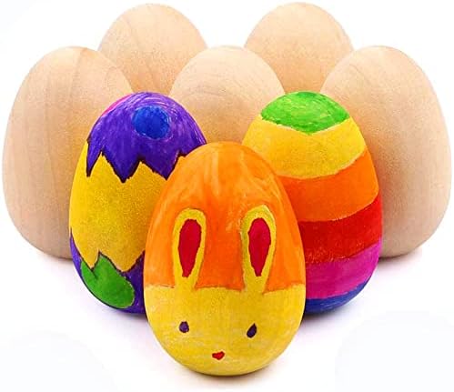 Amazon.com: easter basket stuffers,8PCS Wooden Percussion Eggs ...