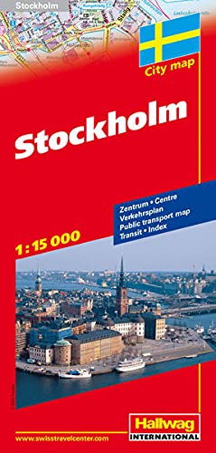 Stockholm City Map: Hallwag: 9783828306172: Amazon.com: Books