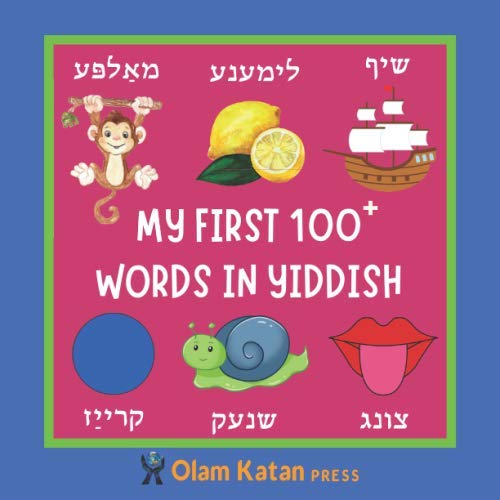 My First 100 Words In Yiddish: Language Educational Gift Book For ...