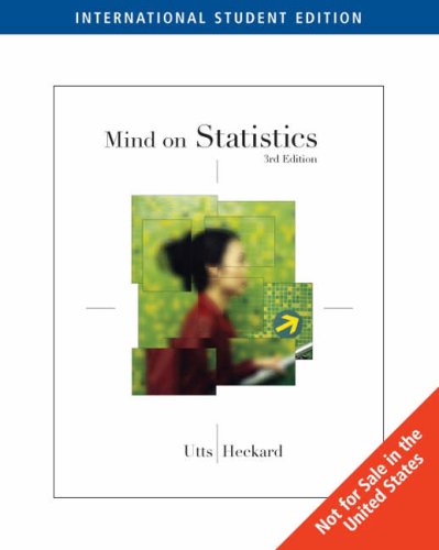 Mind on Statistics, 3rd Edition, International Student Edition: Jessica ...