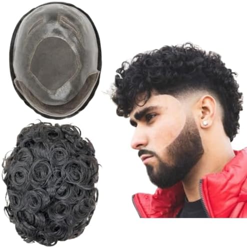 Amazon.com : Toupee for Men Human Hair Wigs Mens Toupee European Virgin ...