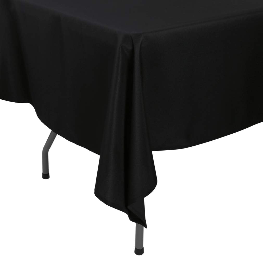 Waysle Mantel negro para mesas rectangulares de 70 x 120 pulgadas ...
