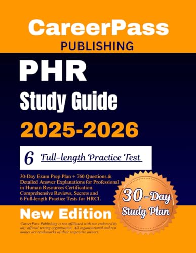 Phr study guide 2025-2026: 30-day exam prep plan + al mejor precio de ...