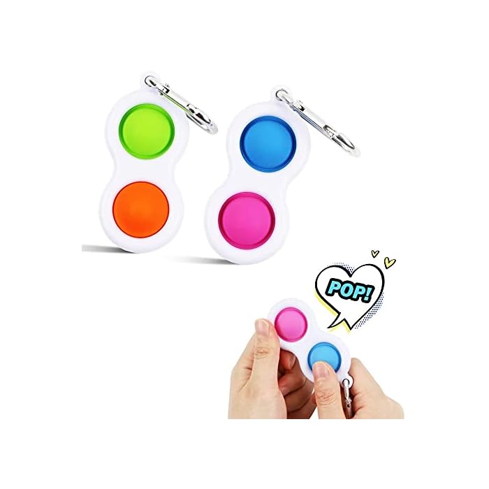 Buy Chigy Wooh Small Pop It Keychain Simple Dimple Fidget Toys Finger ...