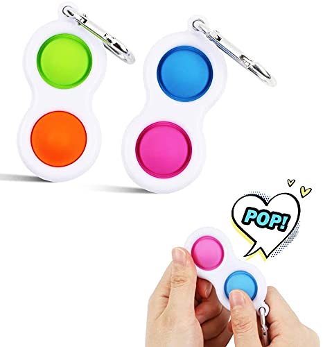 Buy Chigy Wooh Small Pop It Keychain Simple Dimple Fidget Toys Finger ...