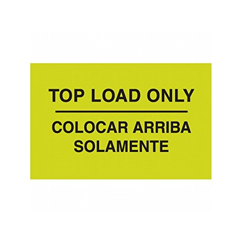 Amazon.com: Box Packaging "Top Load Only" Labels, 3" x 5" 500 Per Roll ...