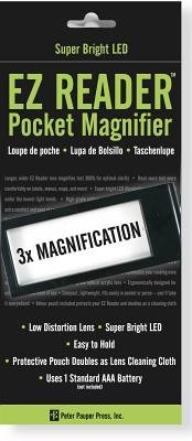 EZ Reader Pocket Magnifier( Super Bright LED)[MAGNIFIER-EZ READER PCKT ...