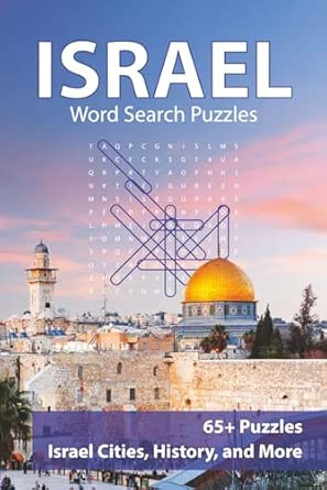 Israel Word Search Puzzle Book: 65+ Puzzles All About Israel | Major ...