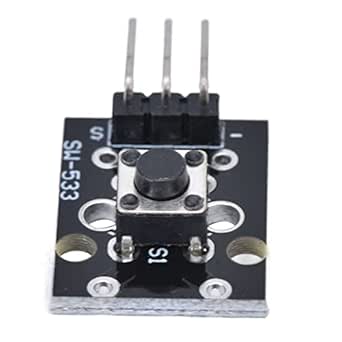 Push Button Module 50mΩ Anti-Interference 1 Position Key Switch 3 Pin ...