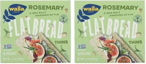 Amazon.com: Wasa Flatbread Thins Crackers, Rosemary and Sea Salt, 6.7 ...