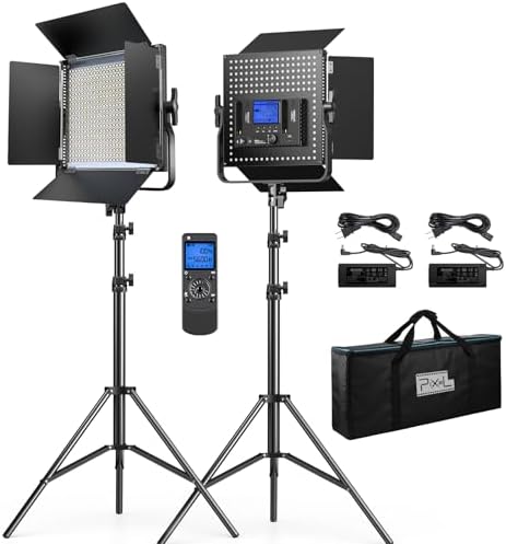 Amazon.com: VILTROX 2 Packs LED Video Light kit with Light Stand and ...