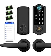 Harfo Fingerprint Door Lock, Heavy Duty Keyless Entry Door Lock, 5 in 1 ...