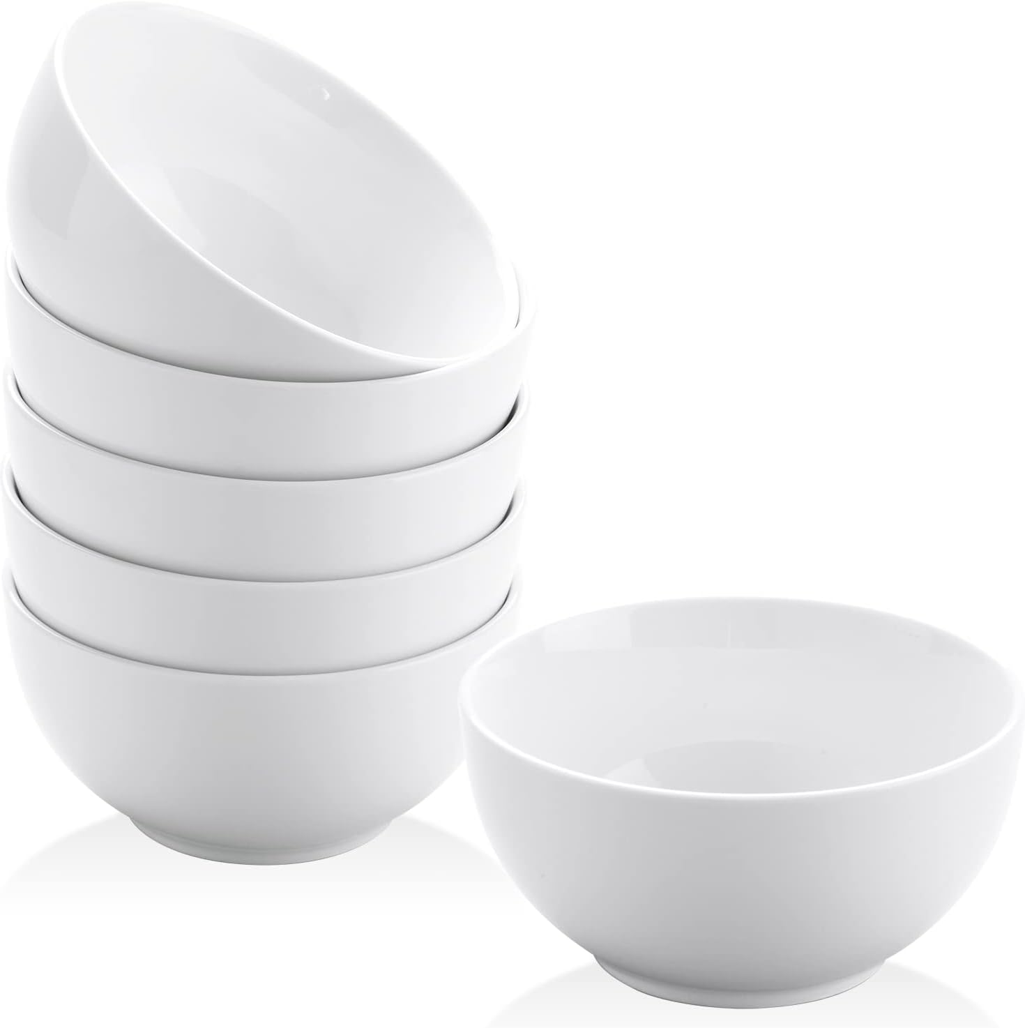 Amazon.com: Buyajuju White Porcelain Small Bowls, 4.3 inch Honeycomb ...