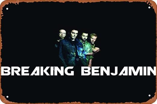 Amazon.com: Breaking Benjamin Poster Metal Sign Tin Metal Retro Wall ...