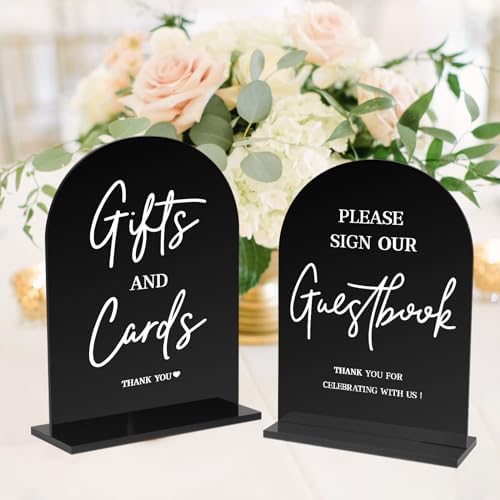 Amazon.com: KOSKIMER 2Pcs Wedding Signs for Ceremony and Reception, 5 ...