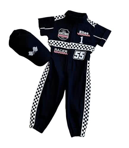 Amazon.com: Costumes Club Handmade Race Car Driver Costume for Toddlers ...