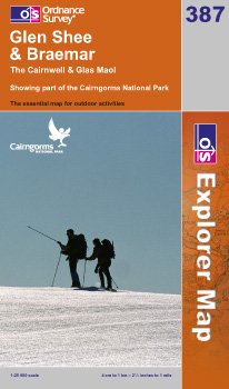 Glen Shee & Braemar OS Explorer Map 387: Amazon.co.uk: Ordnance Survey ...