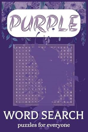 Purple Word Search Puzzle Book: Easy Word Searches Featuring Shades of ...