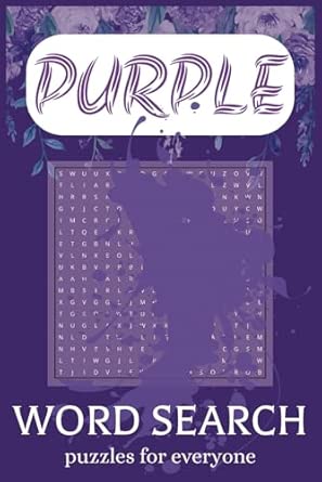 Amazon.com: Purple Word Search Puzzle Book: Easy Word Searches ...