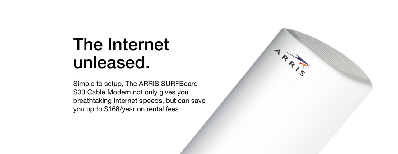 Buy ARRIS Surfboard S33 DOCSIS 3.1 Multi-Gigabit Cable Modem | Pairs ...