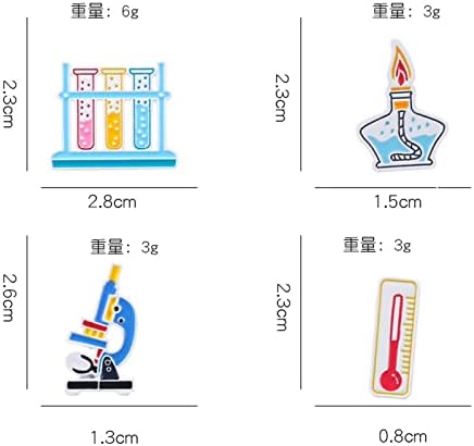 Amazon.com: VEINTI+1 Science Kit Cute Thermometer Pin Chemistry Set ...