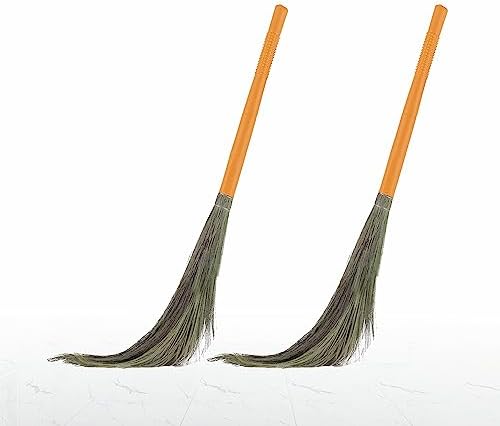 Mazic Super Sumo Floor Broom Stick, Indian Brush Jhadu with Long Handle ...
