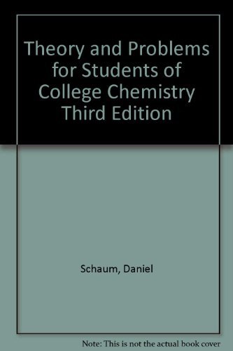 Amazon.com: Theory and Problems for Students of College Chemistry Third ...