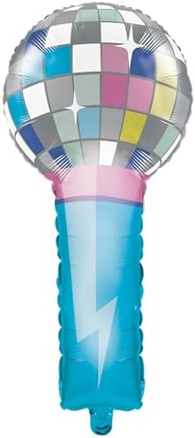 Amazon.com: Birthday Beats Disco Party Microphone Balloon : Toys & Games