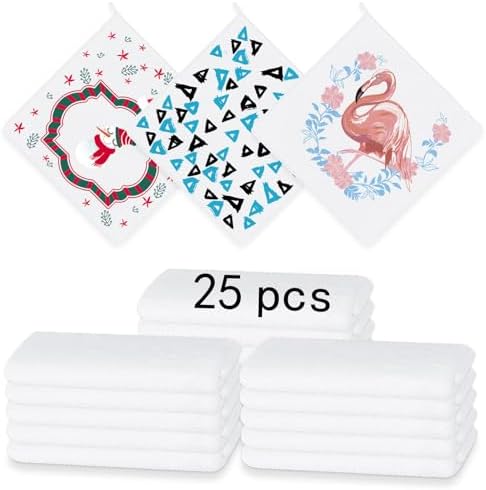 Amazon.com: GEKIXUTP 20 Pcs DIY Microfiber Sublimation Blank Kitchen ...
