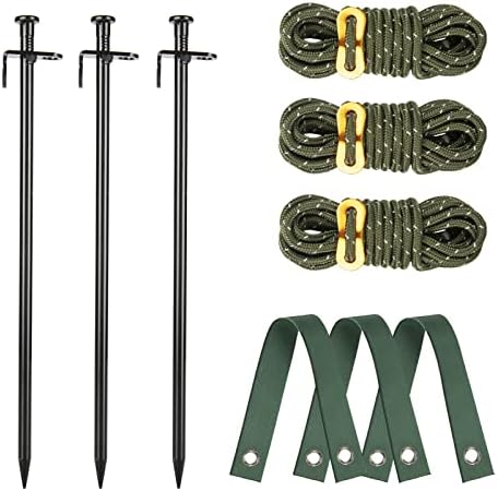Amazon.com : Heavy Duty Tree Stake Kits, 11.8 Inch Steel Tree Stakes ...