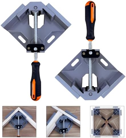90 Degree Clamp, Corner Clamps for Woodworking, 2 Pack Right Angel ...