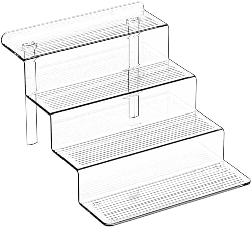Amazon.com: 3 Tiered Acrylic Display Risers,4MM Thick and Durable,2.75 ...