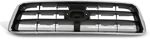 Amazon.com: G-PLUS Front Bumper Grille Assembly Chrome Shell Plastic ...