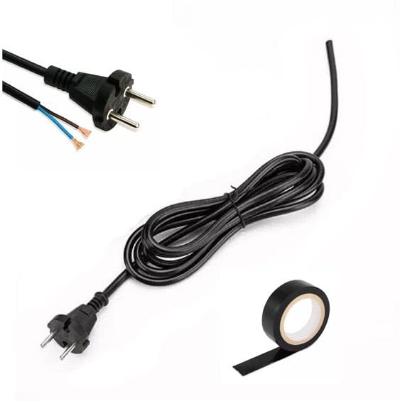 Extension Cords (2-core) Electrical Wire,Cable 3 Meters Length with one ...
