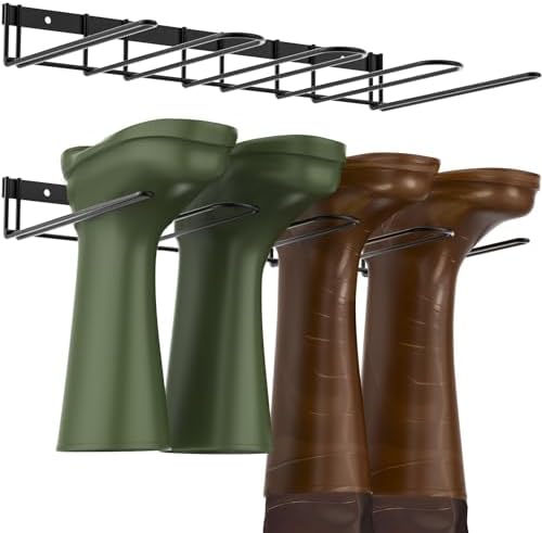 Amazon.com: Wenqik 4 Pcs Boot Rack Wall Mounted Wader Hangers Metal ...
