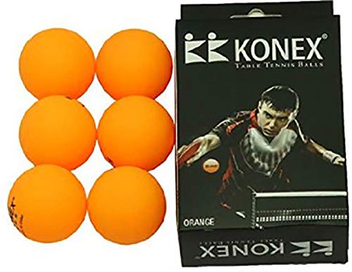 Buy Konex 40 mm Table Tennis Ball (Orange) - Pack of 6 Online at Low ...