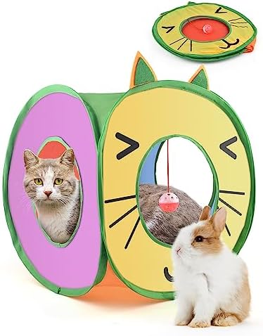 Bissap Pop Up Cat Cube, Collapsible Cat Hideouts Play House Peek Too ...