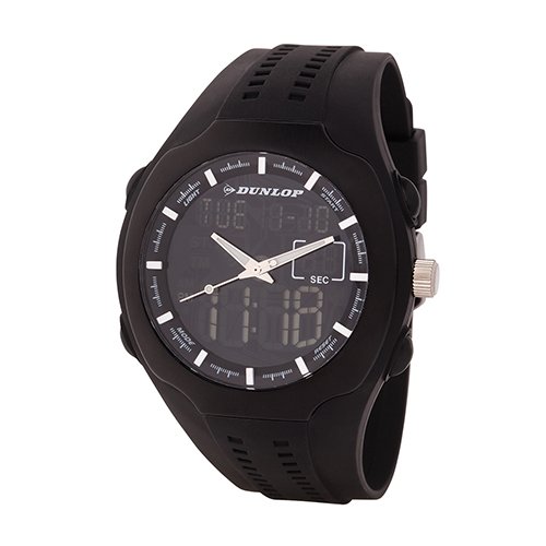 Buy DUNLOP Men's Sports Round Dial Bezel Premium Silicon Strap Japan ...