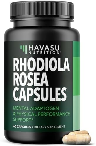 Amazon.com: Rhodiola Rosea Supplement 500mg, 120 Vegan Capsules (Third ...