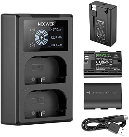 Amazon.com: SmallRig LP-E6NH Camera Battery Charger Set for Canon R5 ...