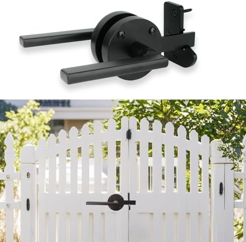 Amazon.com: SANKINS Black Heavy Duty Double Side Gate Latch for Wooden ...